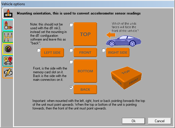 Race Technology Knowledge Base | AnalysisConfiguration / VehicleOptions