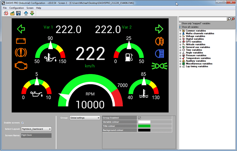 Race Technology Knowledge Base | Configuration / DASH5PRO