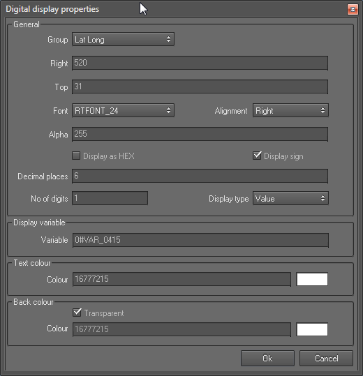 Race Technology Knowledge Base | ControlsAndProperties / DigitalDisplay