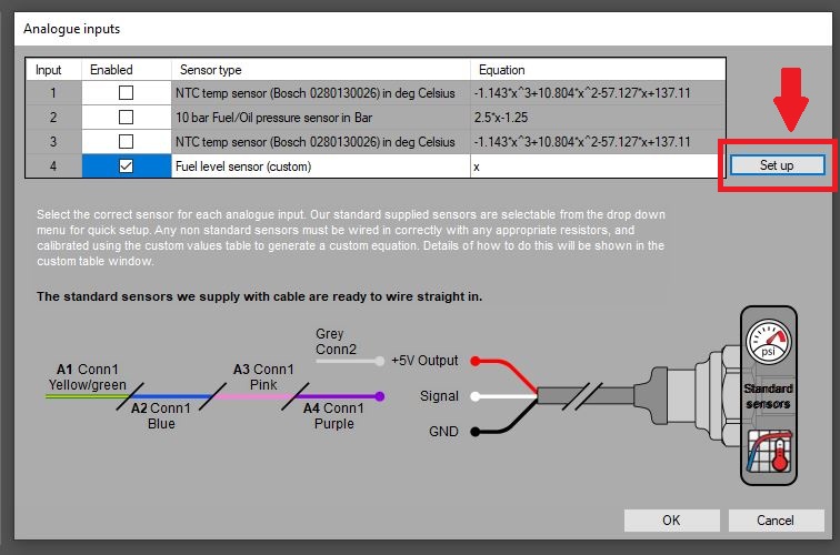 Race Technology Knowledge Base | DASH2 / ConvertingVoltageToFuelLevel