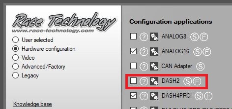 Race Technology Knowledge Base | DASH2 / SettingUpAlarmsInDASH2