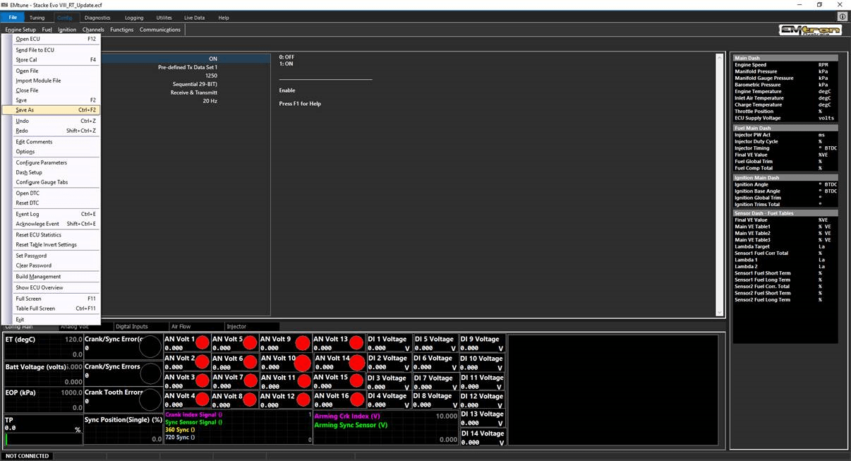 Race Technology Knowledge Base | ECUType / EMtron