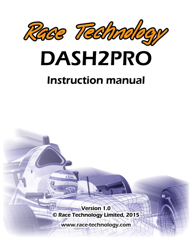 Race Technology Knowledge Base | ManualCoverPages / DASH2PROManual