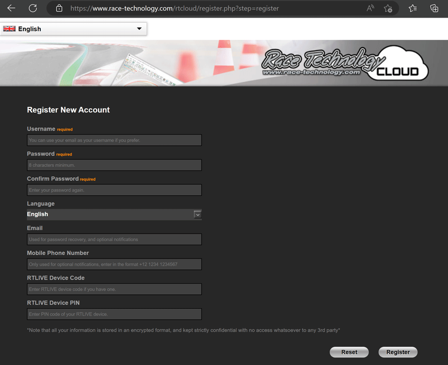Race Technology Knowledge Base | RTLIVEV2-MotorsportAndIndustrial / RegisteringARTLIVEUnit